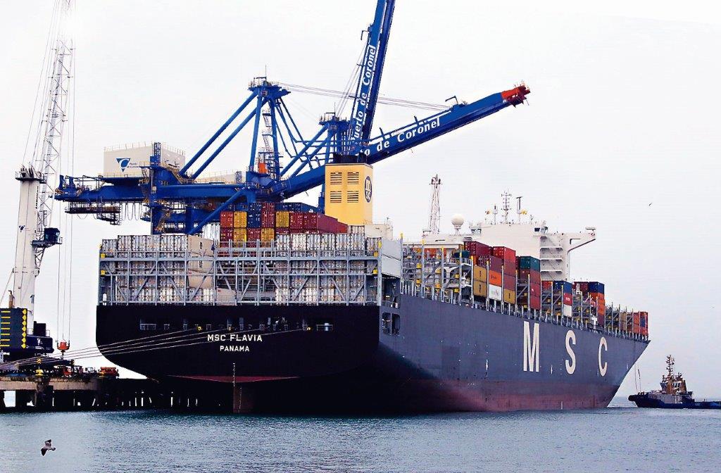 Con atraque de MSC Flavia en Coronel, Bío Bío inicia era “post Panamax”