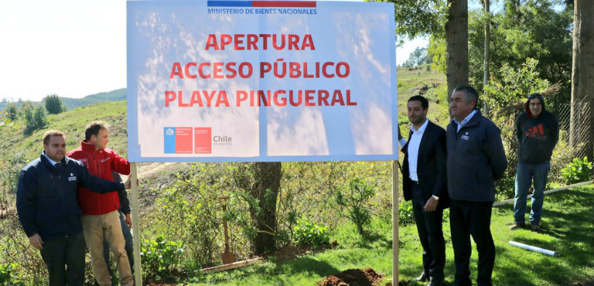 Autoridades habilitan acceso de playa Pingueral en Tomé