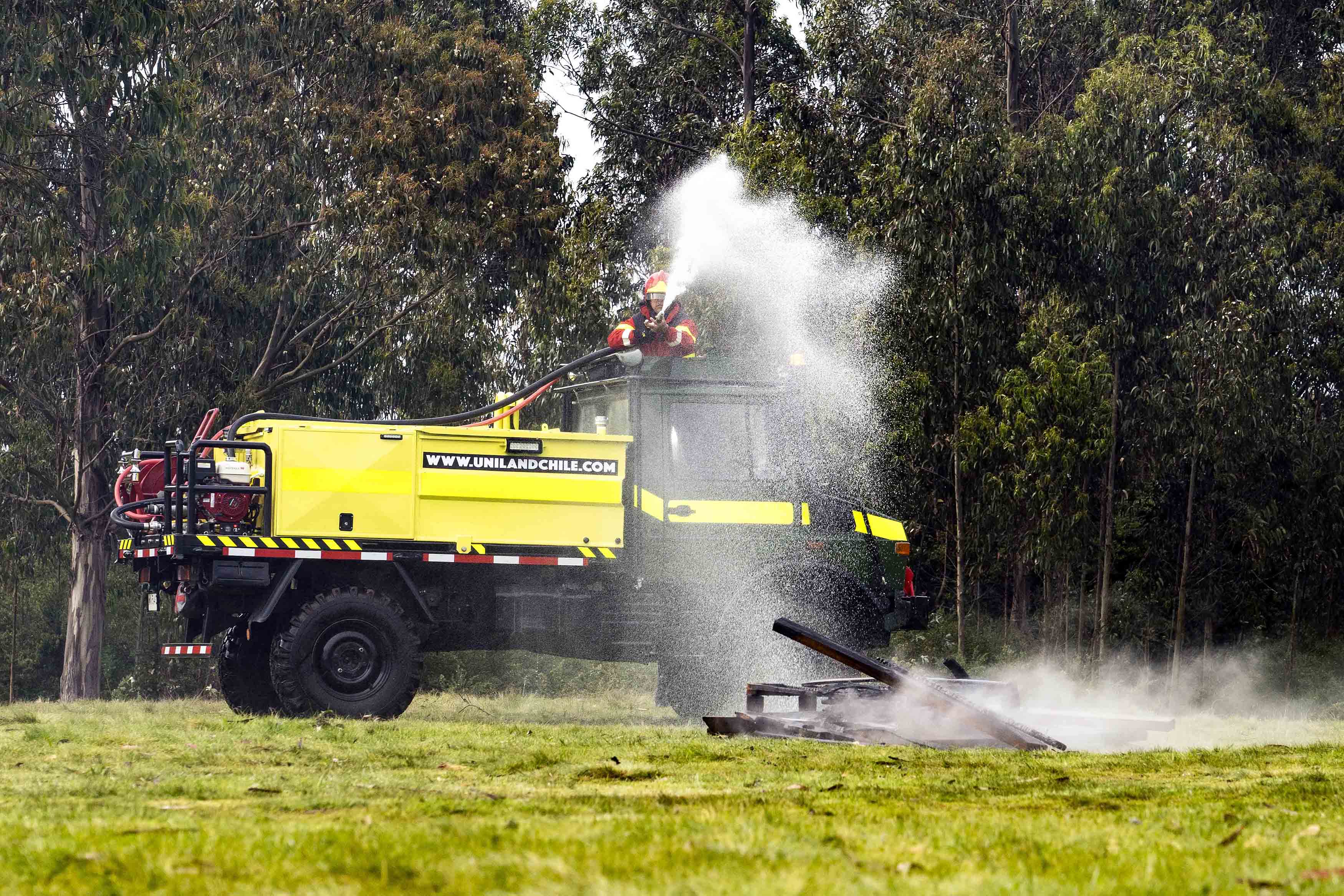 Así es el innovador carro para incendios forestales en lugares de ...