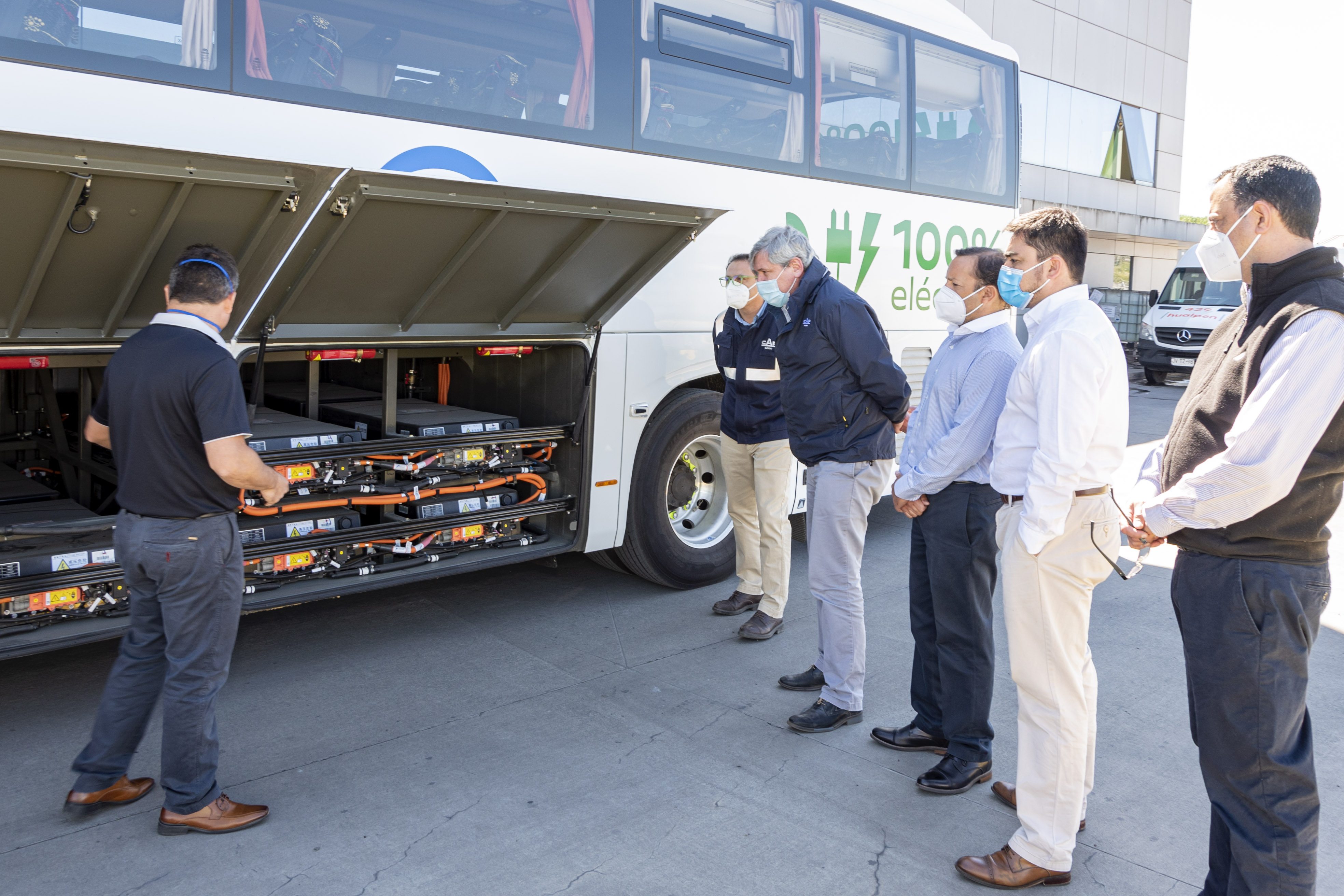 Hualpén presenta bus 100% eléctrico como alternativa de transporte a ...