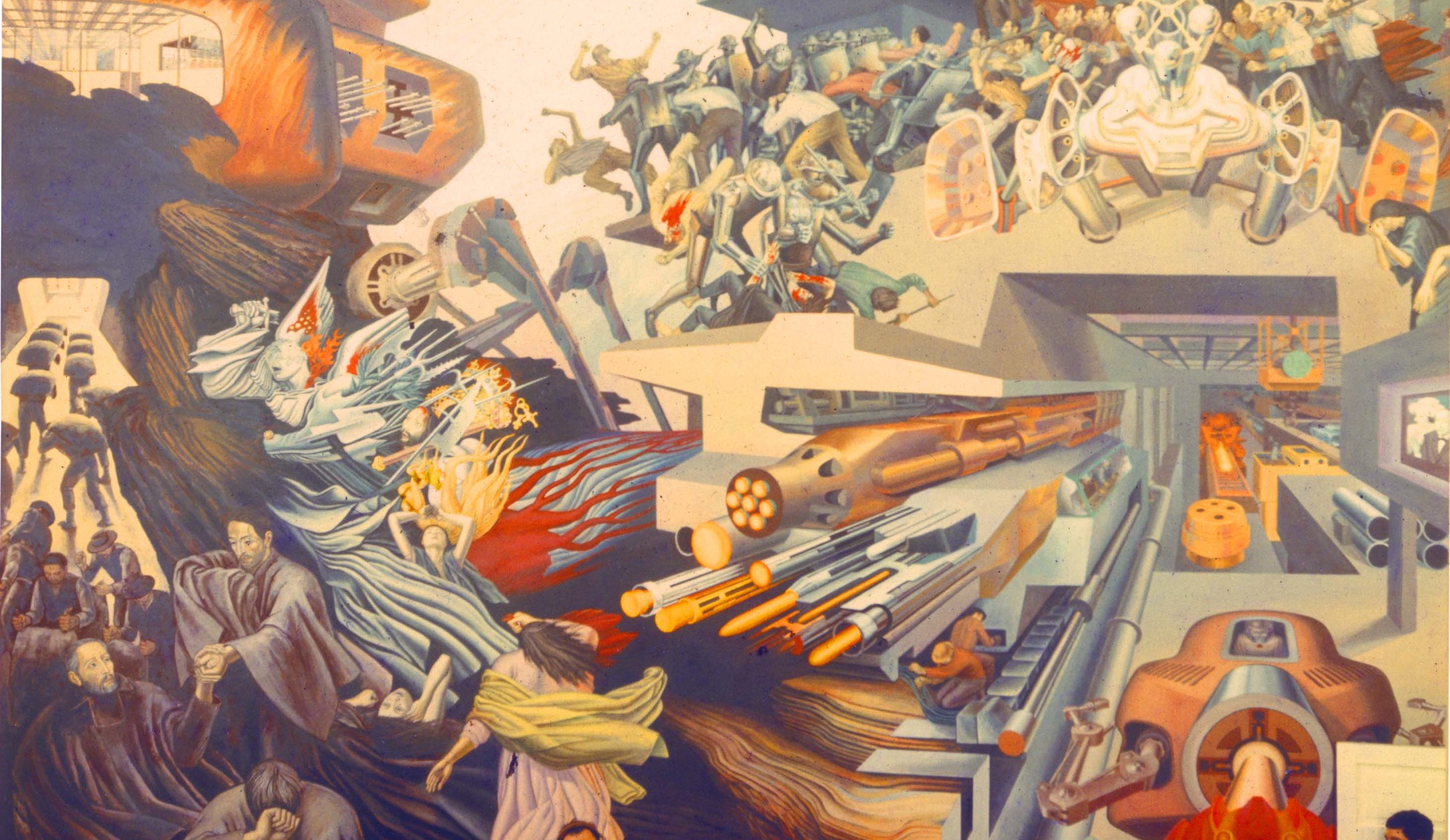 Mural “Principio y fin” de Julio Escámez: el hallazgo de una obra que ...