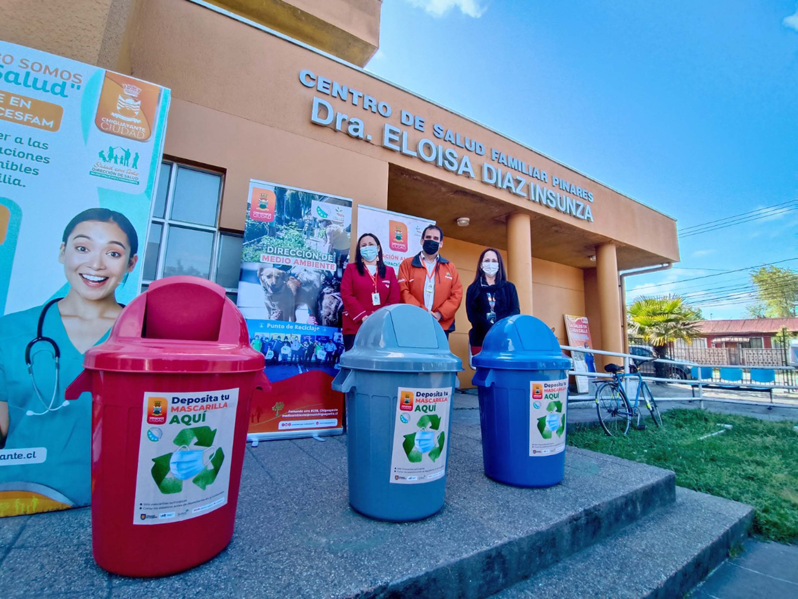 Chiguayante impulsa reciclaje de mascarillas en sus Cesfam