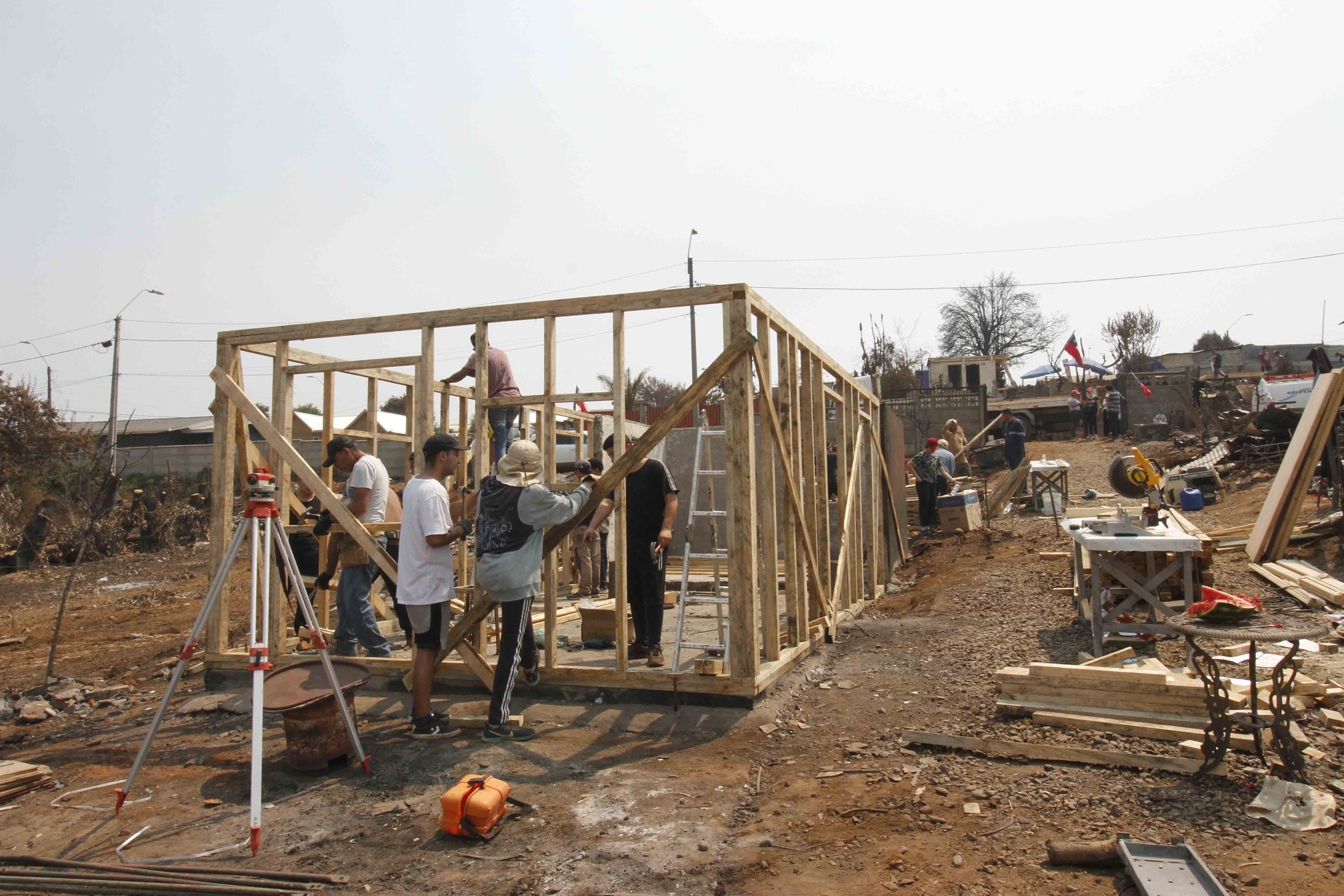 Primera etapa de la reconstrucción en Biobío