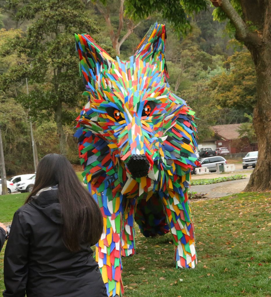 Animales gigantes se instalan en Parque Ecuador de Concepción