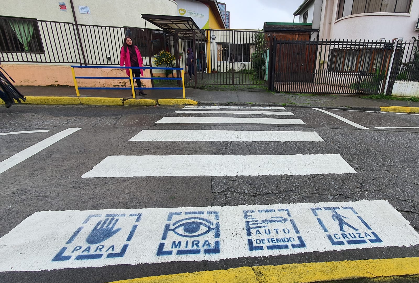 Implementan primeros pictogramas en pasos peatonales de Concepción para ...