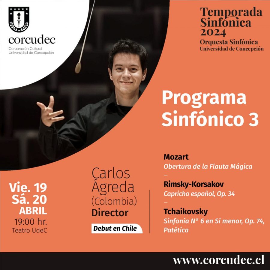 Carlos Ágreda debuta al frente de la Orquesta UdeC con complejo repertorio
