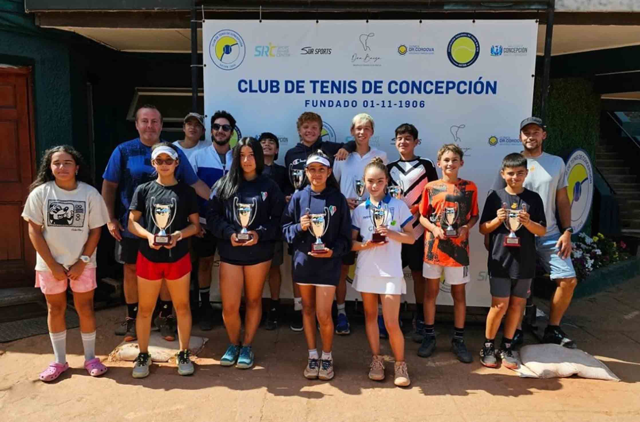 Los mejores celebraron en la arcilla del Club de Tenis de Concepción